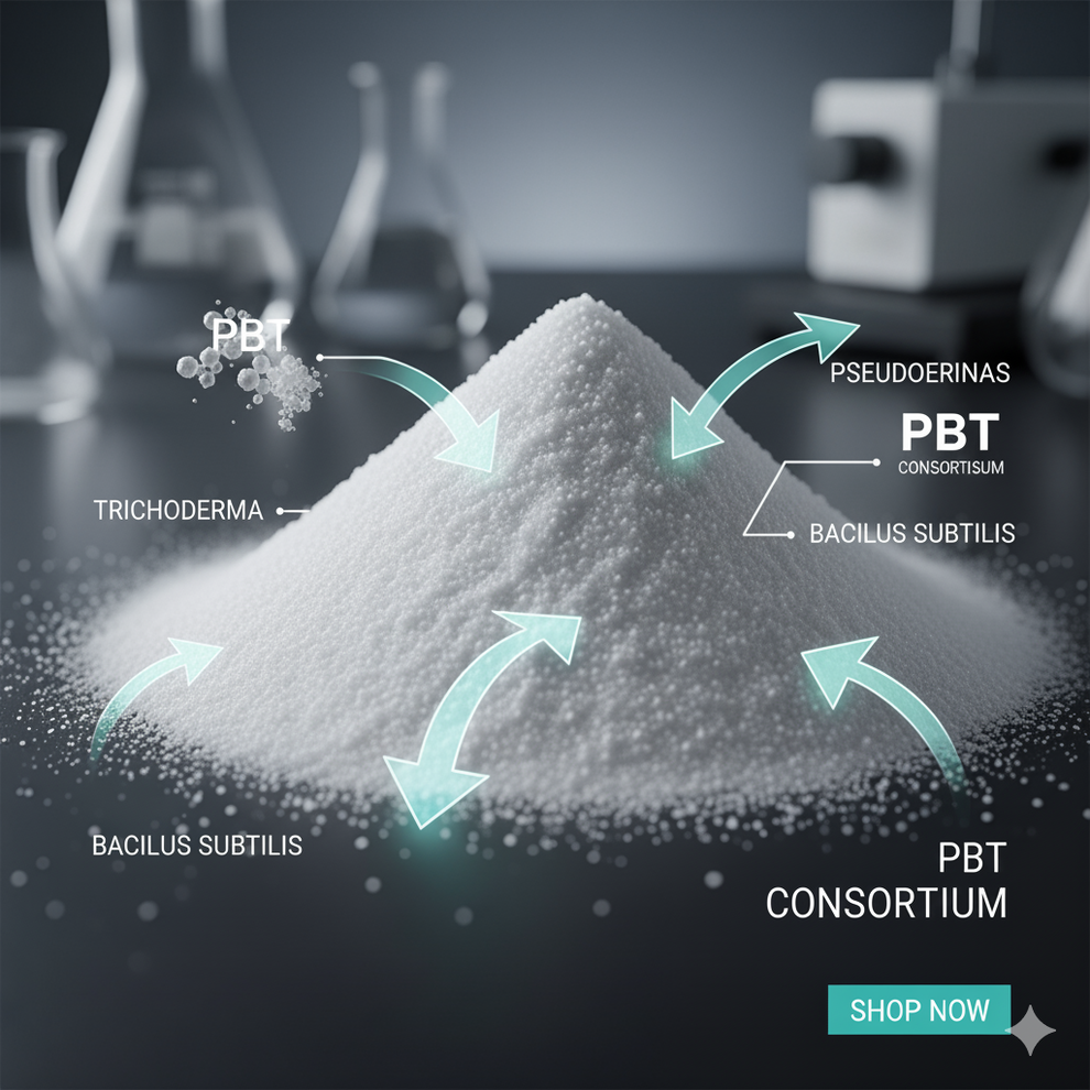 BUY PBT Consortium Trichoderma+Pseudomonas+Bacillus Powder – Bactostore